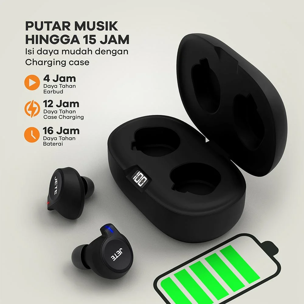 TWS Terbaik JETE T1 | JETE Earbud Bluetooth | Dorangadget.com