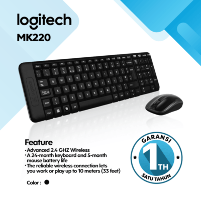 Keyboard Logitech Original | Keyboard & Mouse Logitech MK220