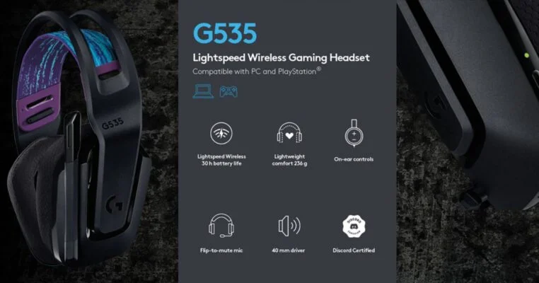 Review Logitech G535 Lightspeed Wireless Gaming Headset