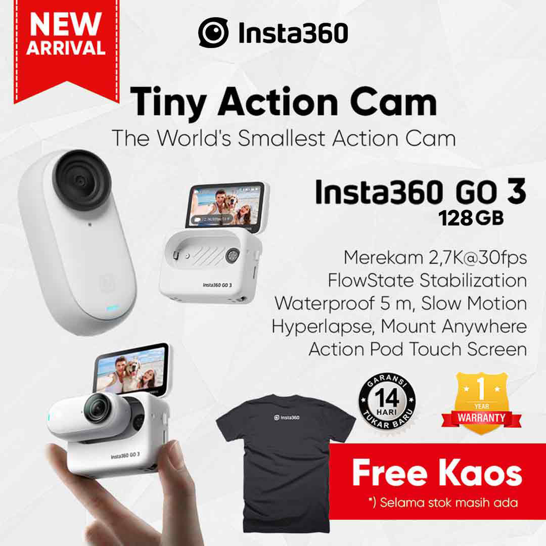 Insta360 GO 3 (128GB) | Garansi Resmi 1 Tahun | Doran Gadget
