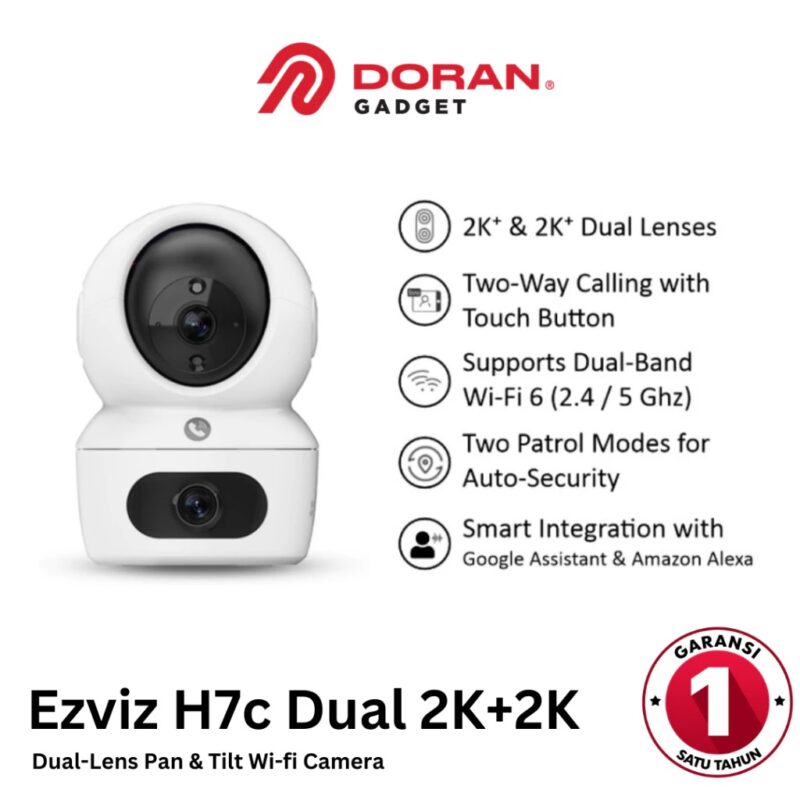Jual CCTV EZVIZ Outdoor H8C 2K Pan & Tilt Wi-Fi Camera