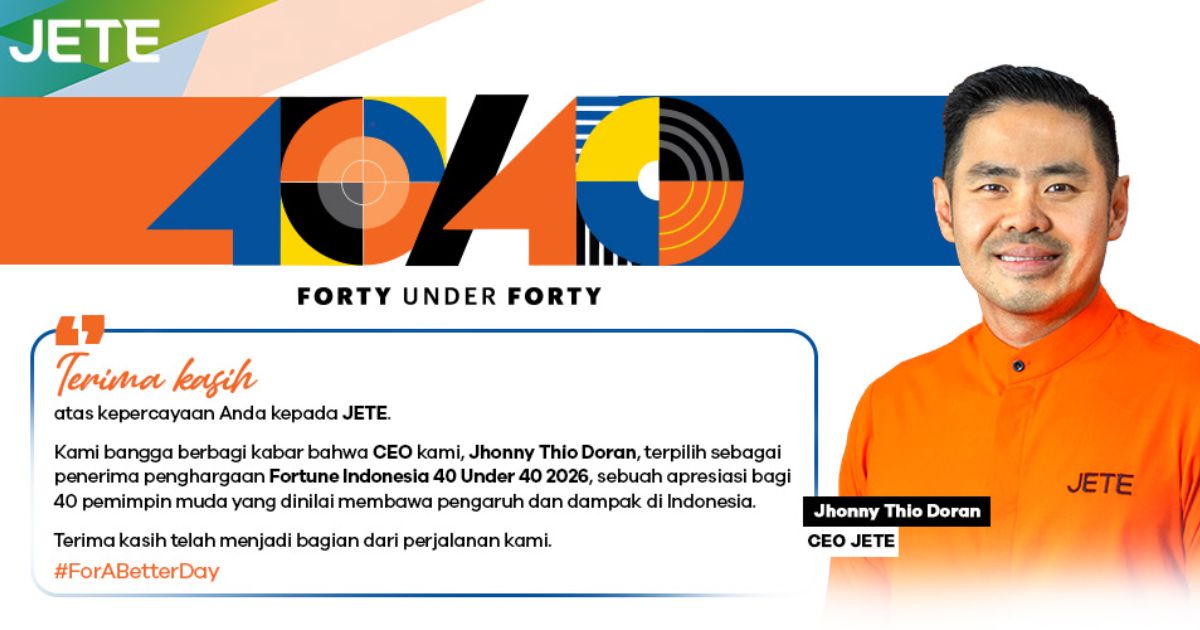 CEO JETE & Doran Group Masuk Fortune Indonesia 40 Under 40 Kategori Bisnis